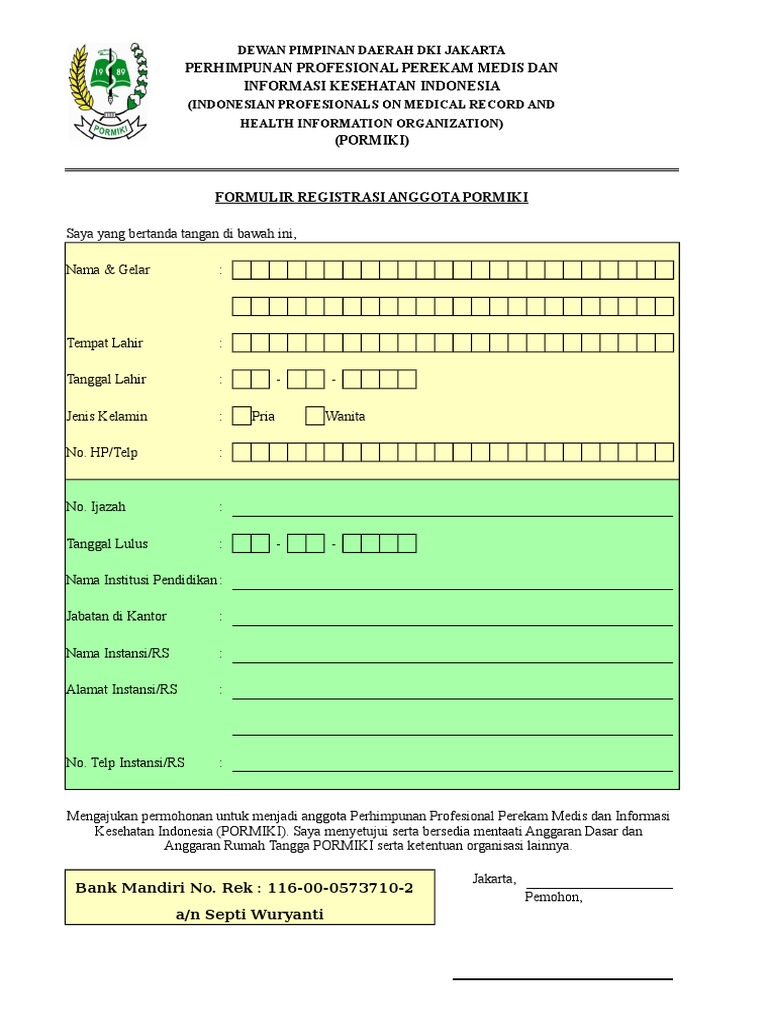 New Form Registrasi Dan Surat Keterangan STR | PDF