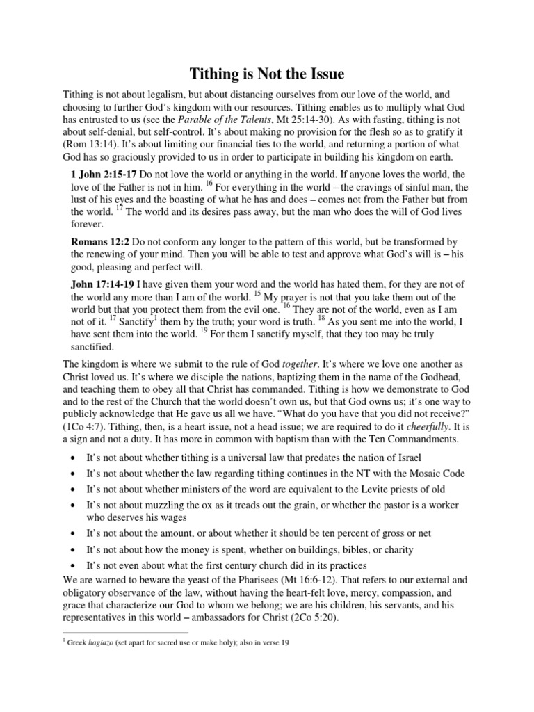 Tithing 101 | PDF | Armor Of God | Tithe