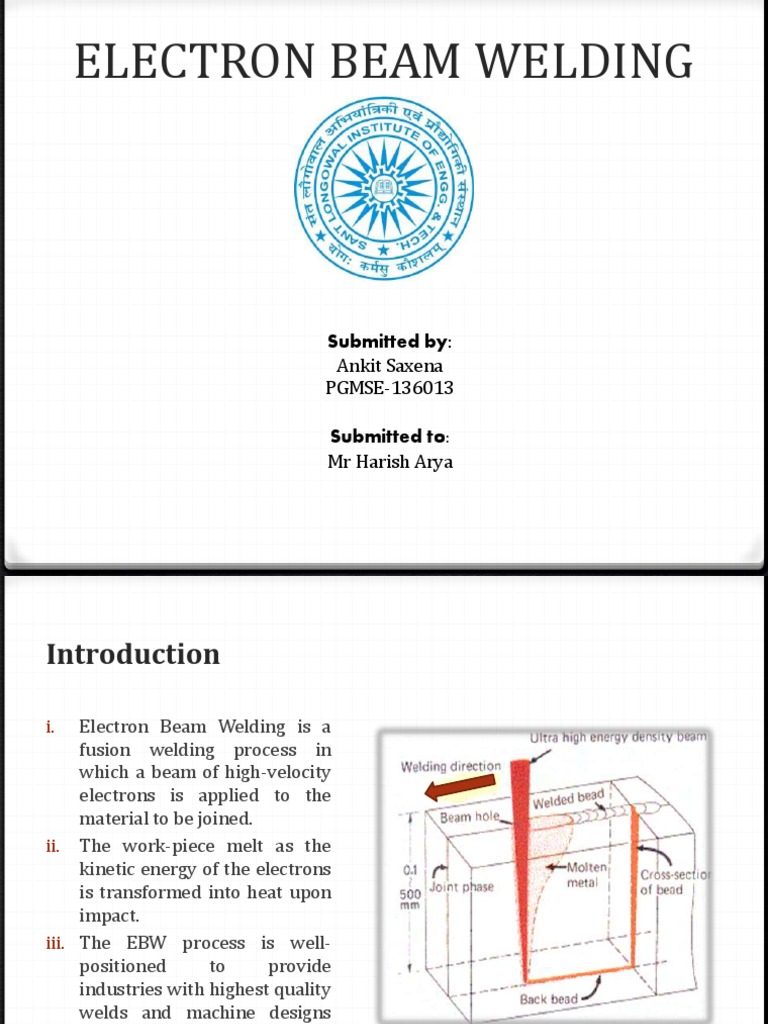 EBW | PDF | Welding | Construction