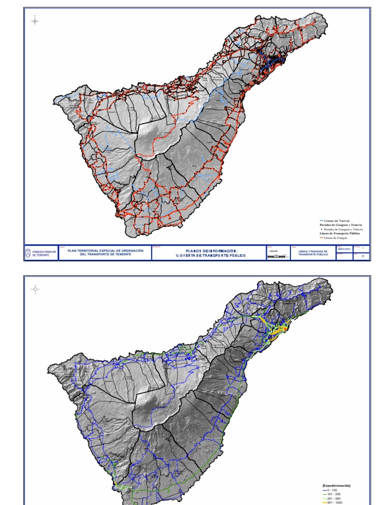 Planos Recorridos Tenerife | PDF | Transporte de tierra | Logística