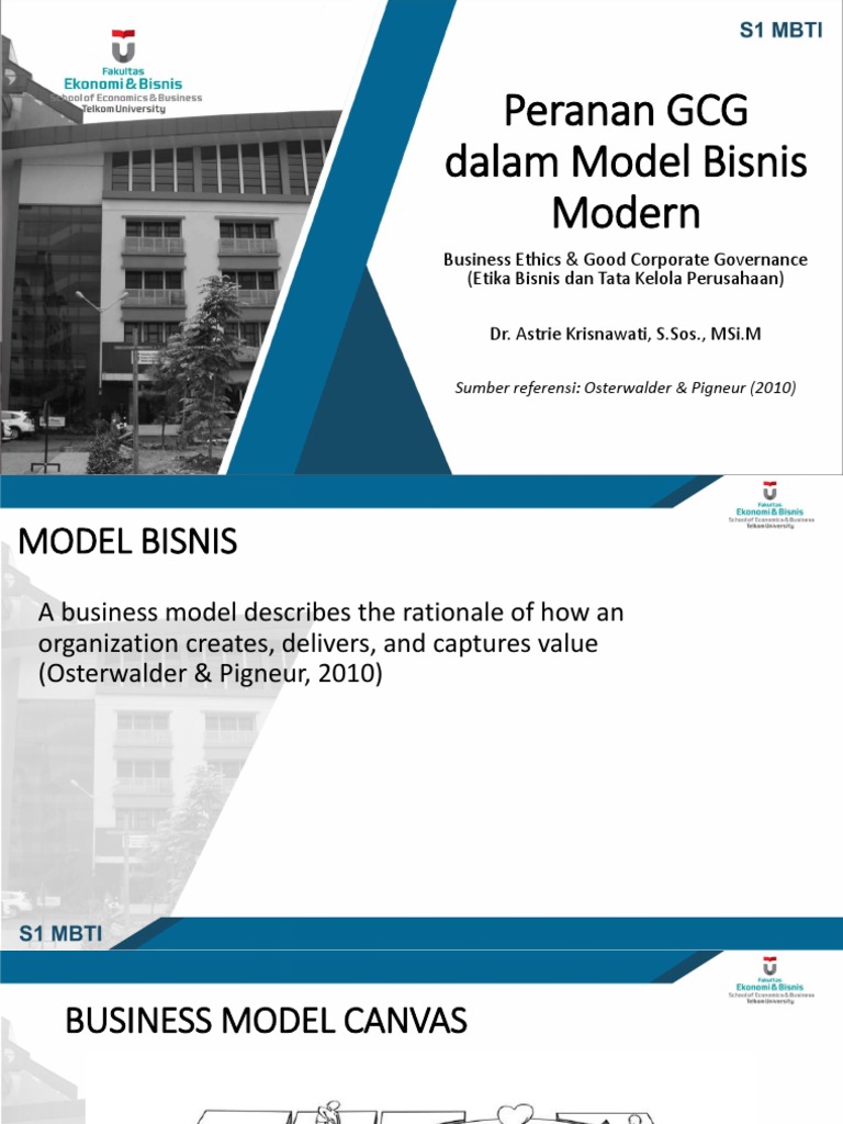 Pertemuan 1 - BE GCG - Peranan GCG Dalam Model Bisnis Modern | PDF ...