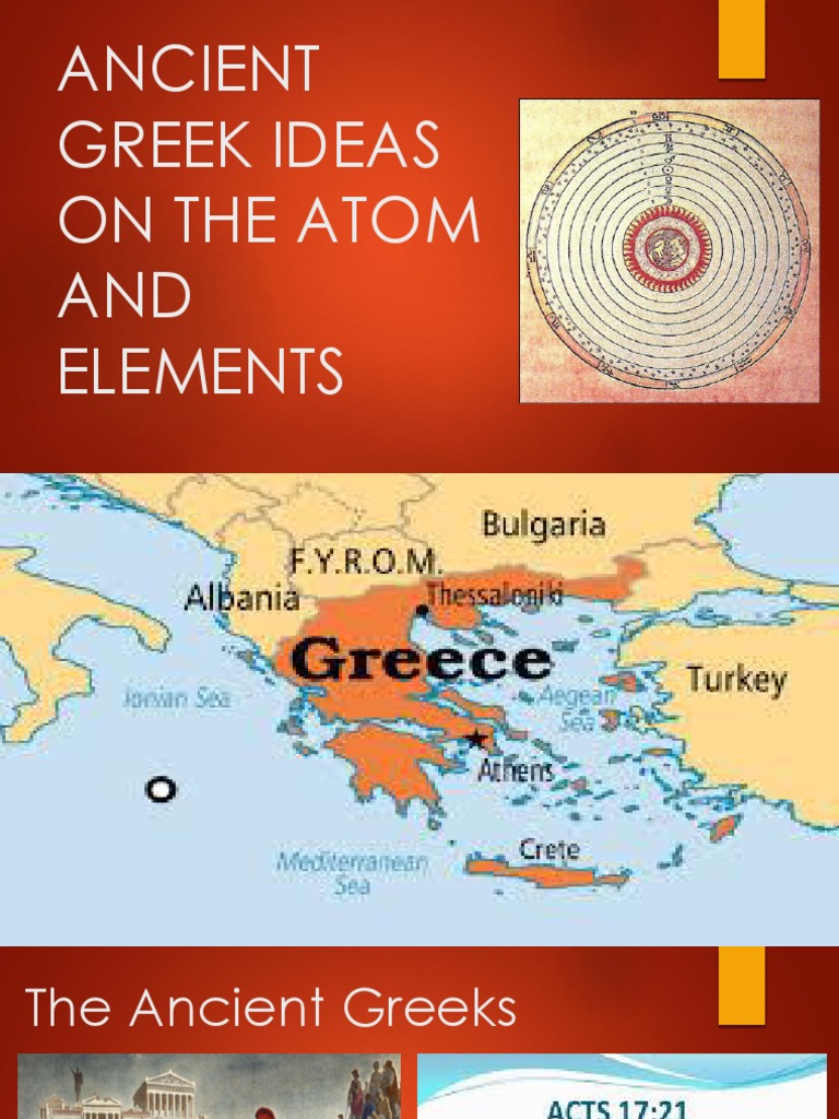Ancient Greek Ideas On The Atom and Elements | PDF