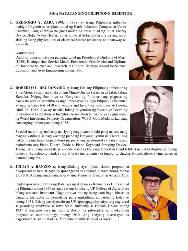 Pilipinong Imbentor | PDF
