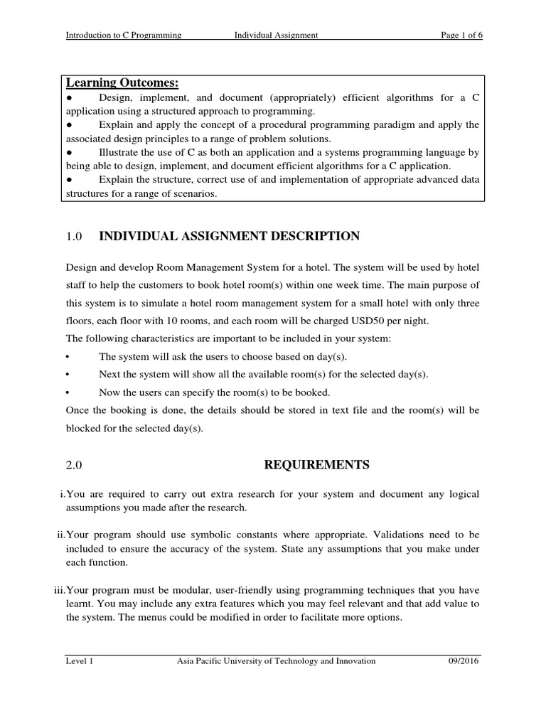 CT018-ITCP Assignment | PDF | C (Programming Language) | Computer Programming