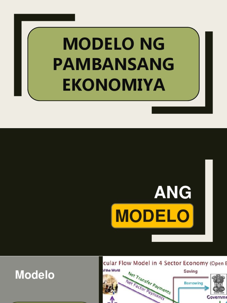 Ang Unang Modelo NG Ekonomiya | PDF