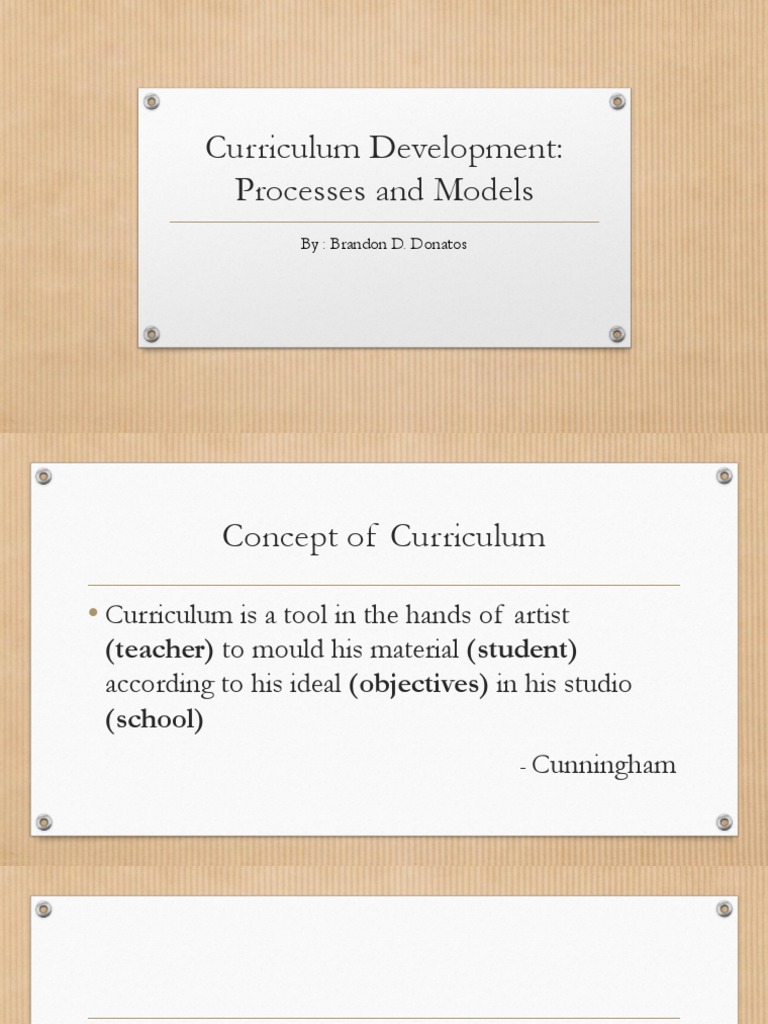 Curriculum Development Processes & Models | PDF | Curriculum | Teachers