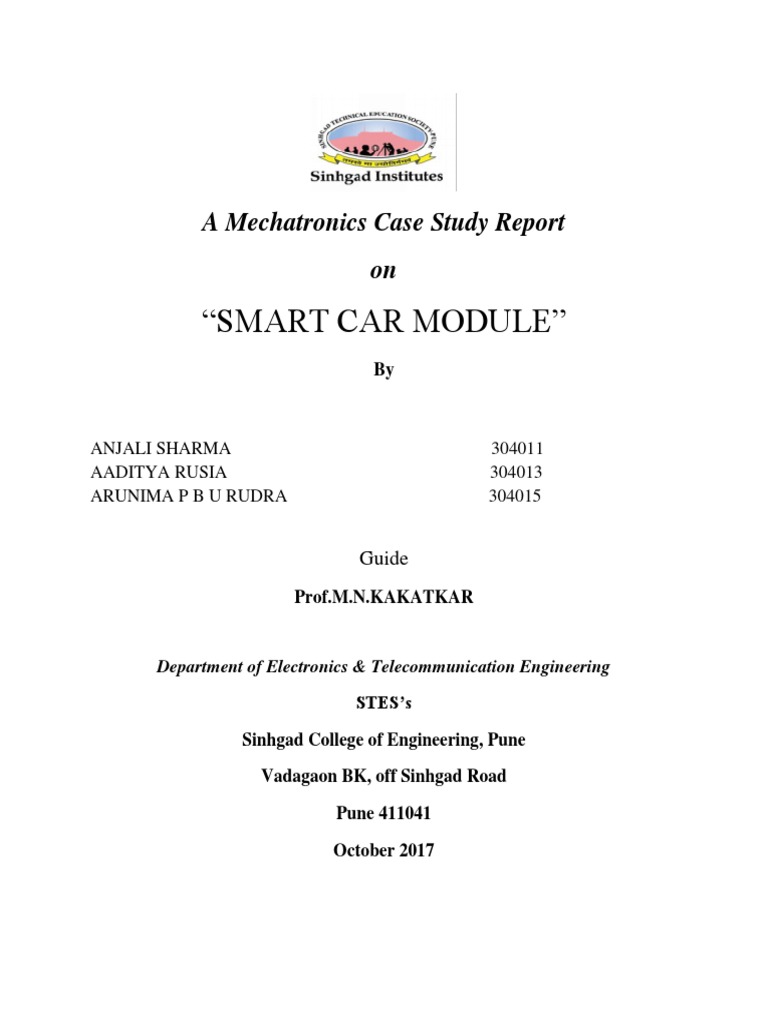 A Mechatronics Case Study Report | PDF | Sensor | Capacitor