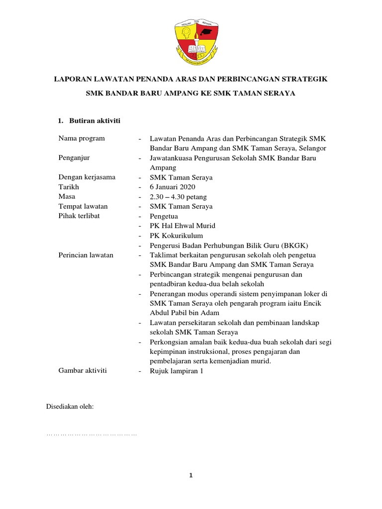 Laporan Penanda Aras | PDF