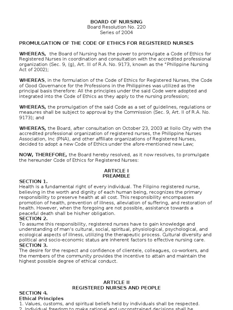 Phil Code of Ethics | PDF | Business