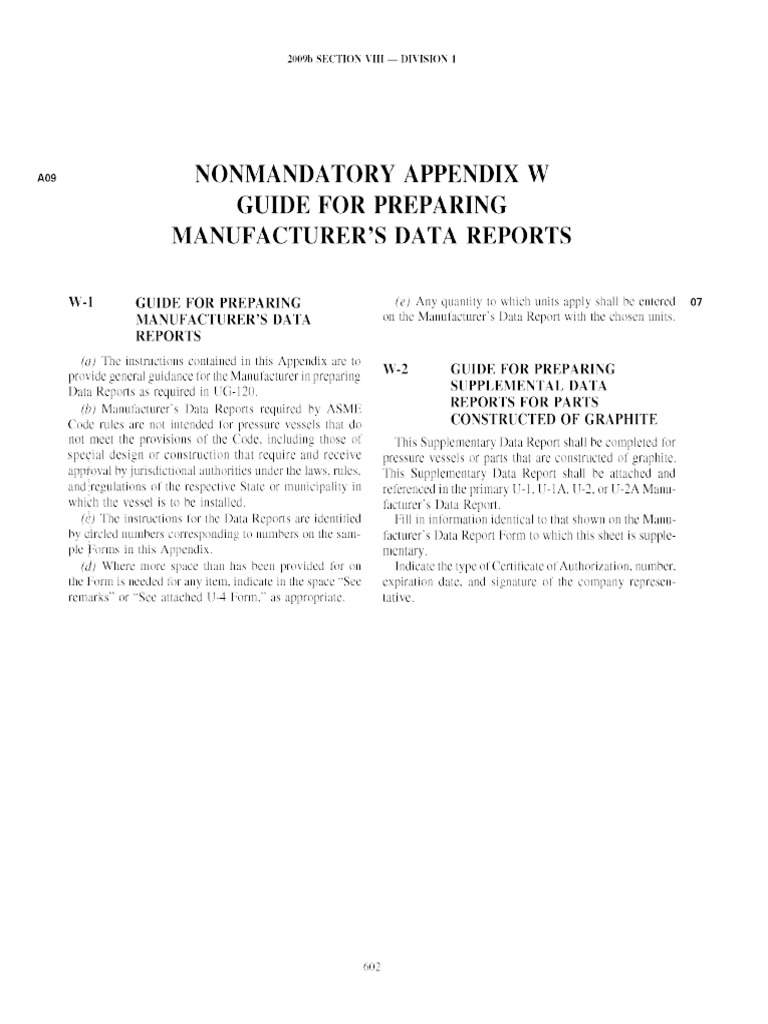 Nonmandatory Appendix W | PDF