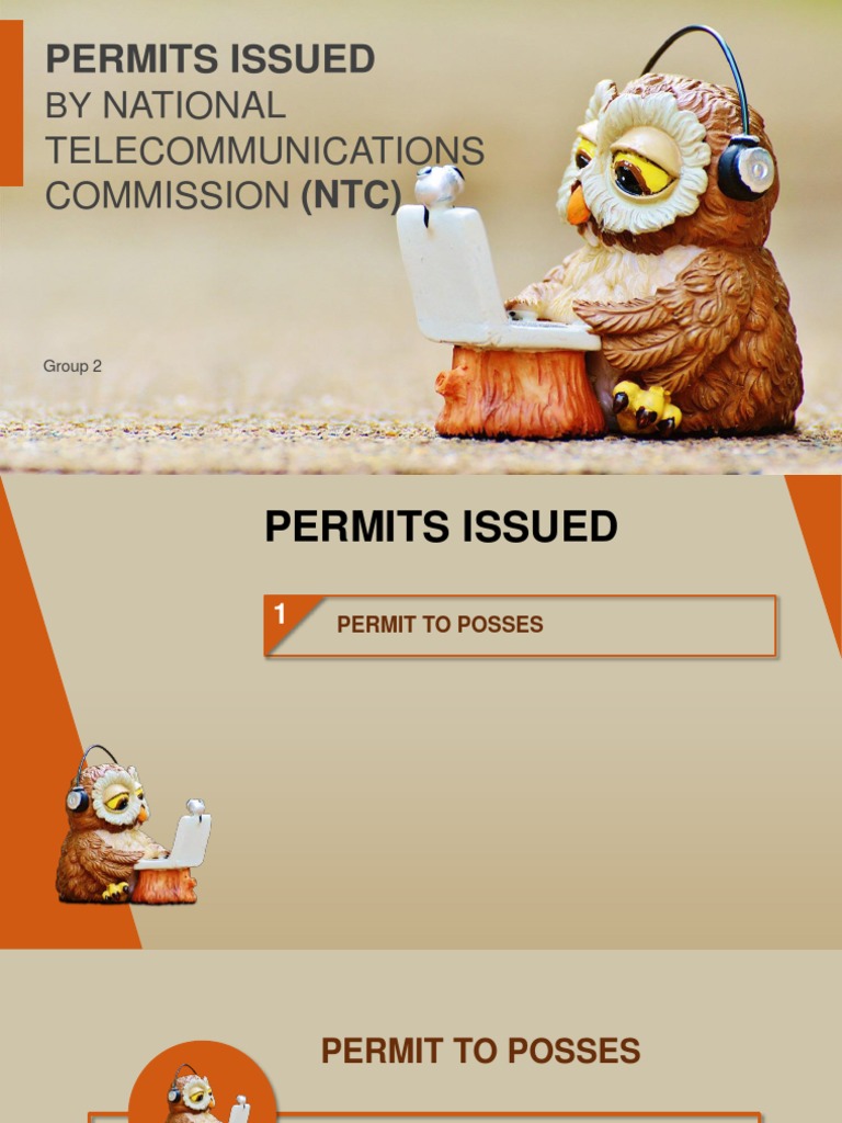 NTC Permit | PDF | Transmitter | Radio