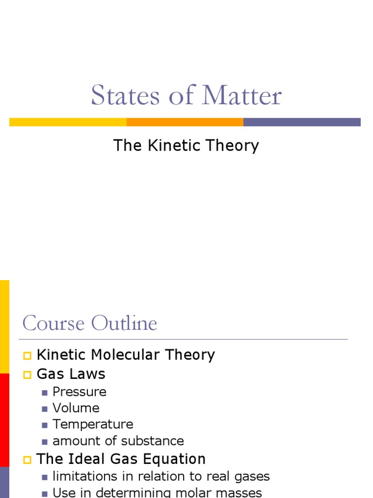 States - of - Matter Gas Law Cape Module 1 | PDF | Gases | Surface Tension
