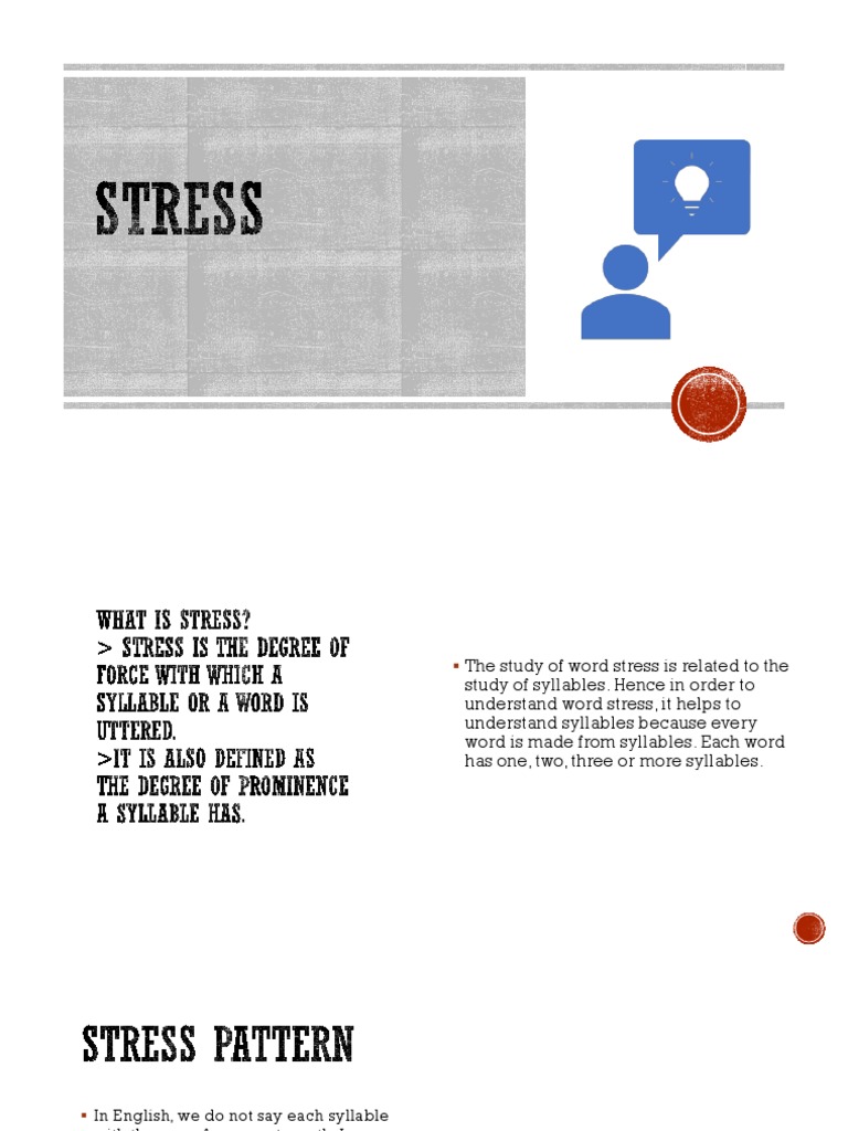 Stress Patterns | PDF