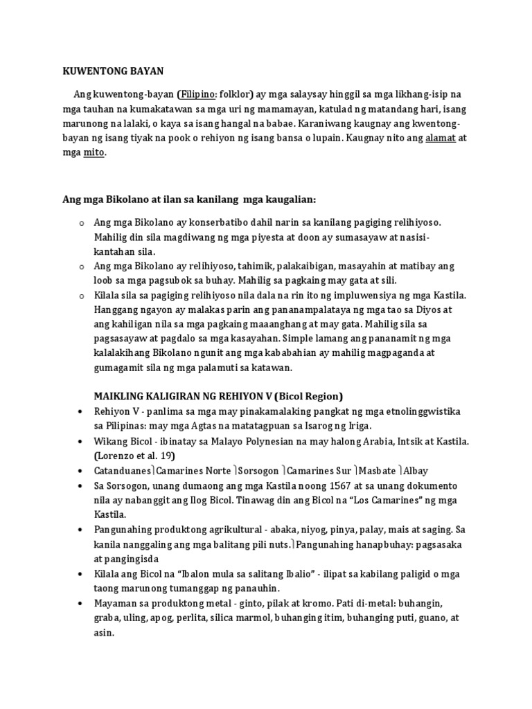 KUWENTONG BAYAN Final | PDF