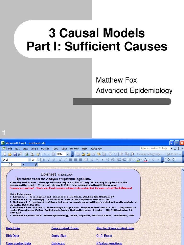 Session 2 - Sufficient Causes Model | PDF | Causality | Epidemiology