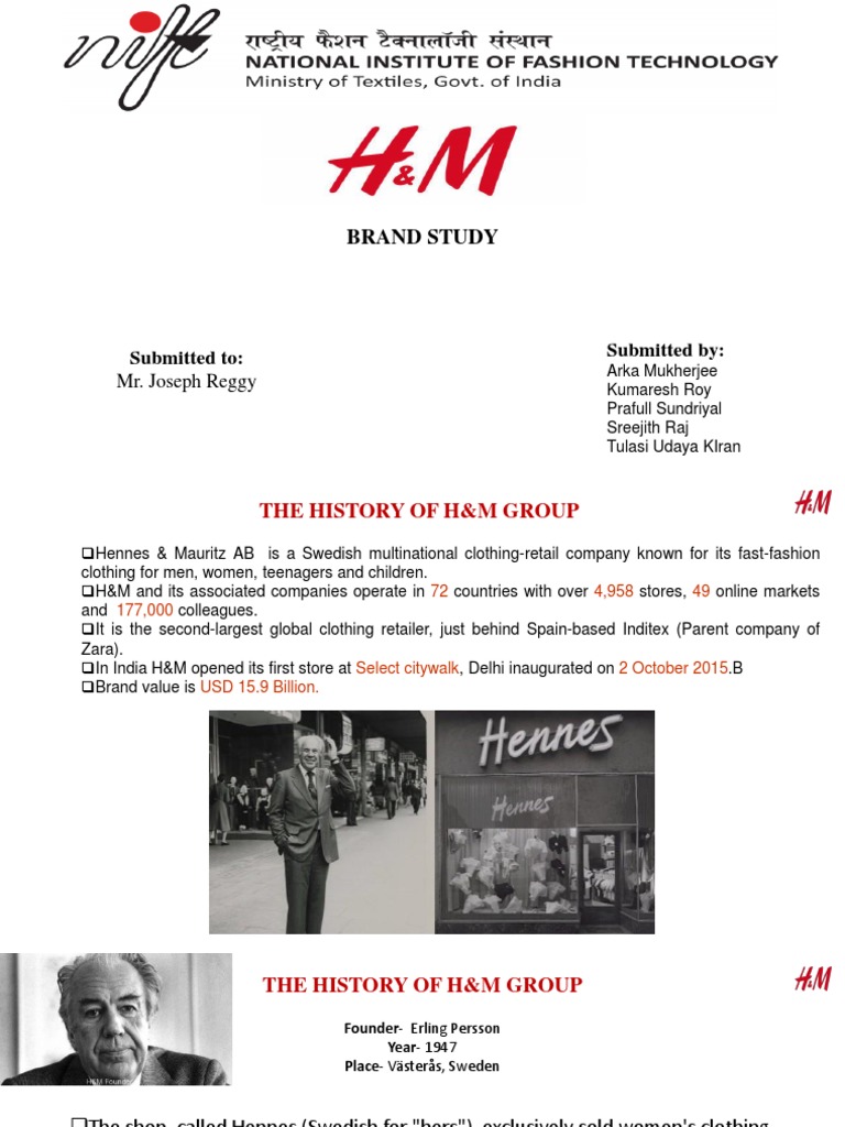 H&M Brand History and Global Presence | PDF | Sweater | Retail