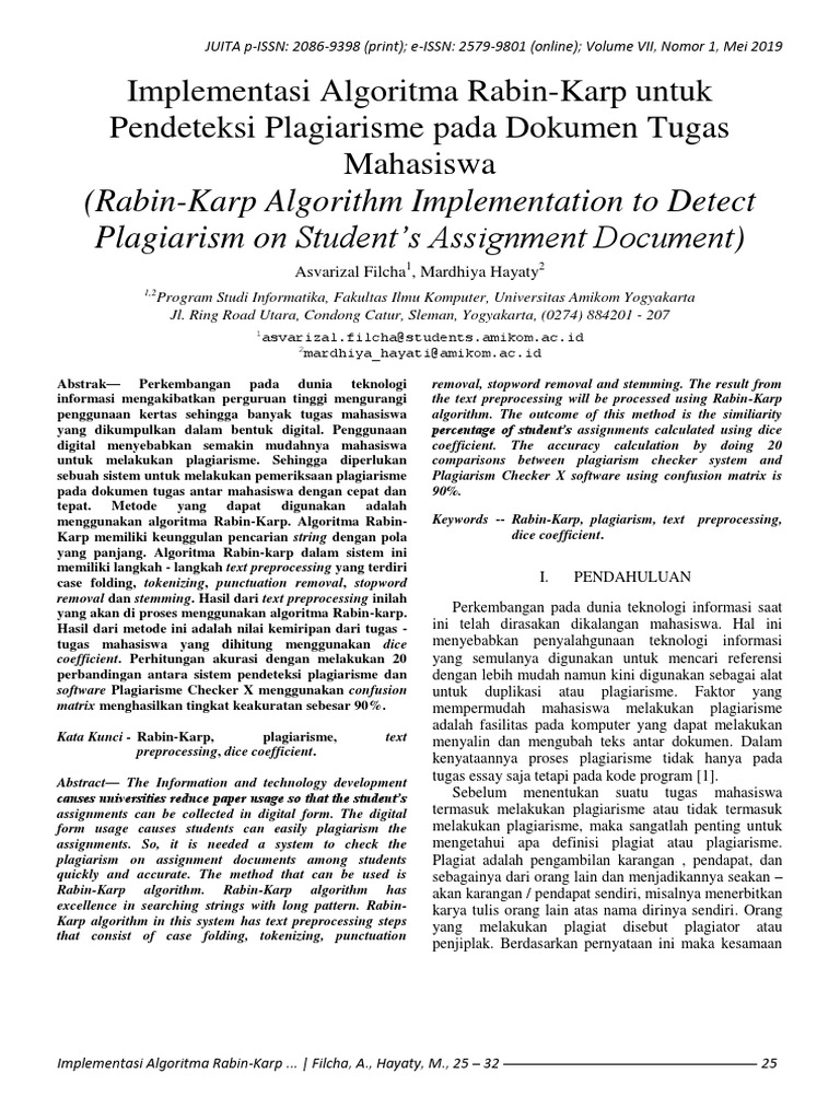 Implementasi Algoritma Rabin-Karp Untuk Pendeteksi PDF | PDF