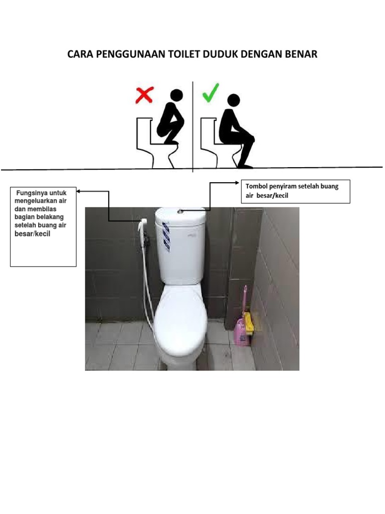 Cara Penggunaan Toilet Duduk yang Benar | PDF