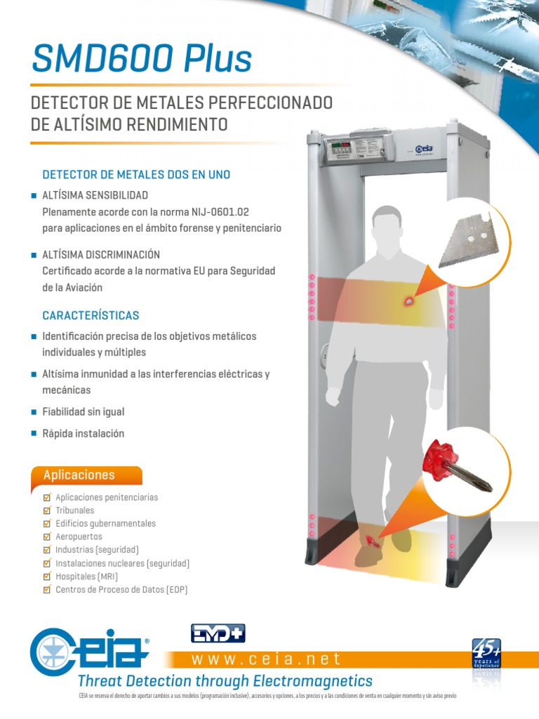 Folleto Detector de Metales SMD600 Plus | PDF | Bluetooth | Contraseña