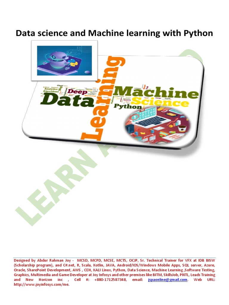 Python Data Science and Machine Learning Module - (DataScience-Bokeh) 18 | PDF | Microsoft ...