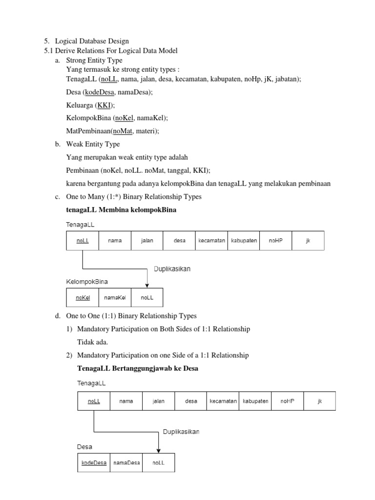 Logical Database Design | PDF