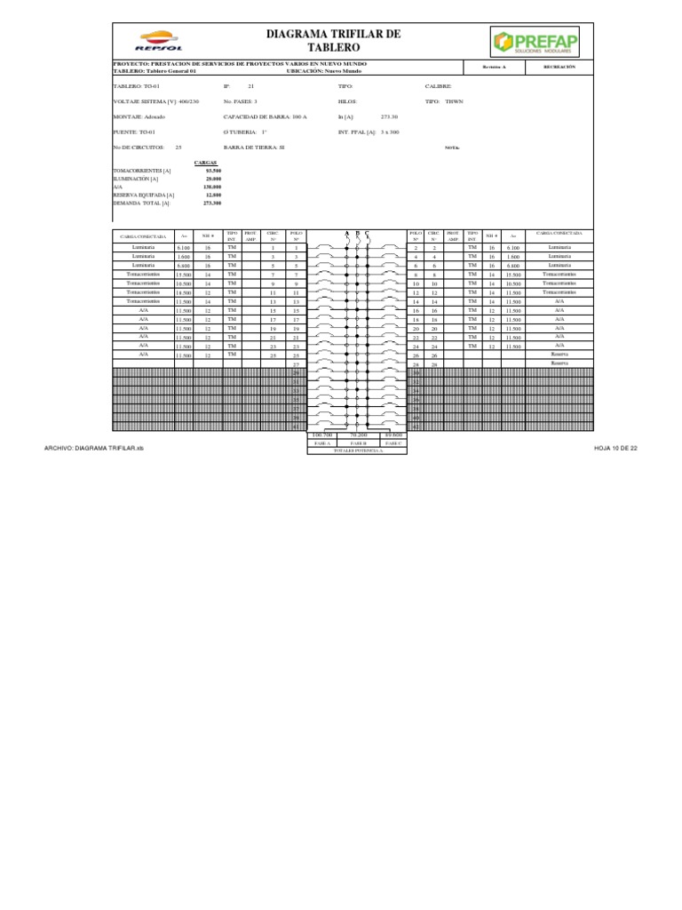 Diagrama Trifilar Rec | PDF | Deportes