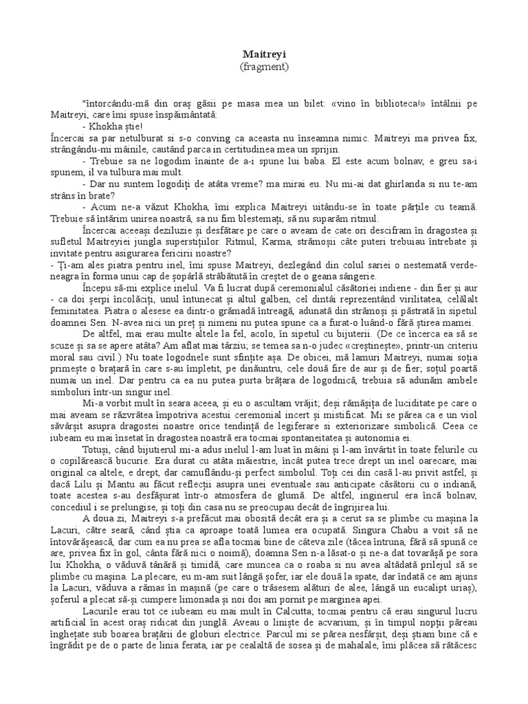 Fragment Maitreyi | PDF