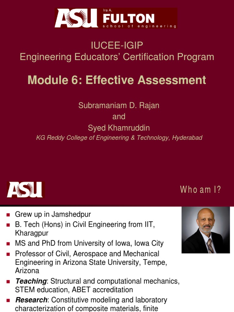 Effective Assessment in Engineering Education | PDF | Educational ...