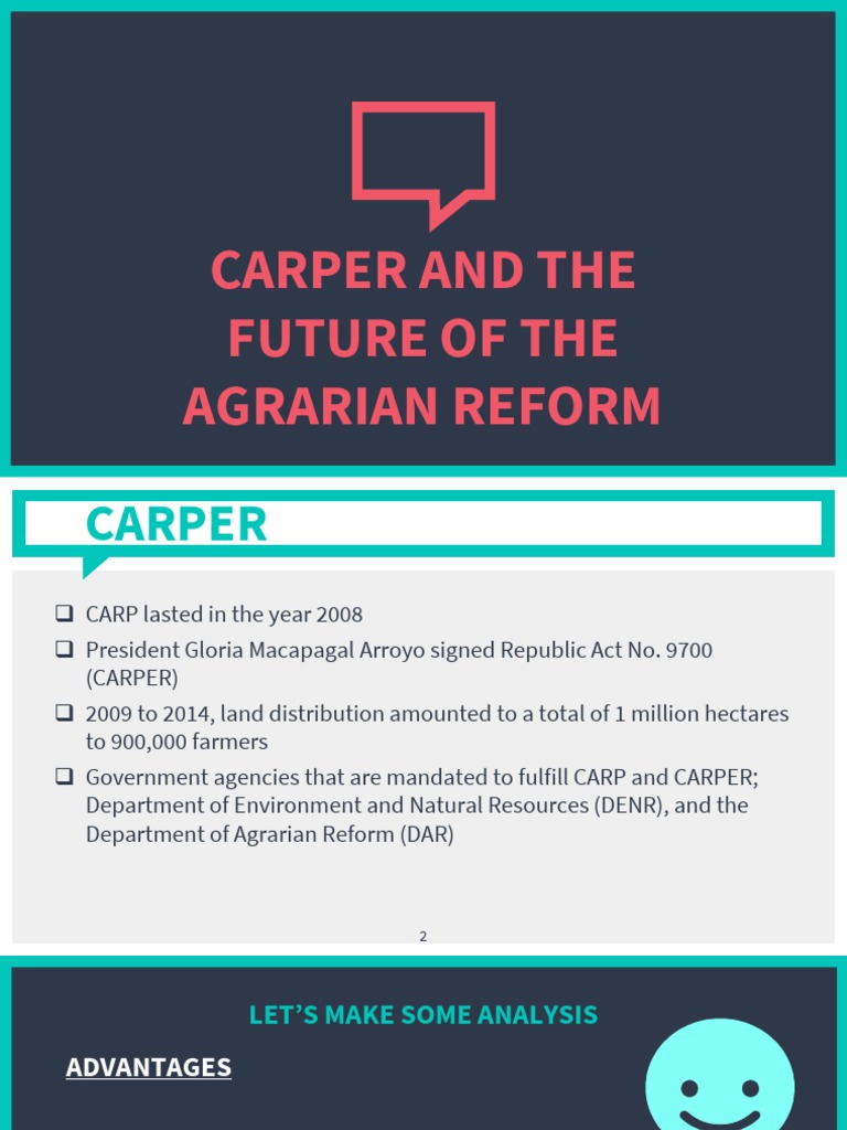 8 Carper-And-The-Future-Of-Agrarian-Reform-In-The-Philippines-Group-8 | PDF