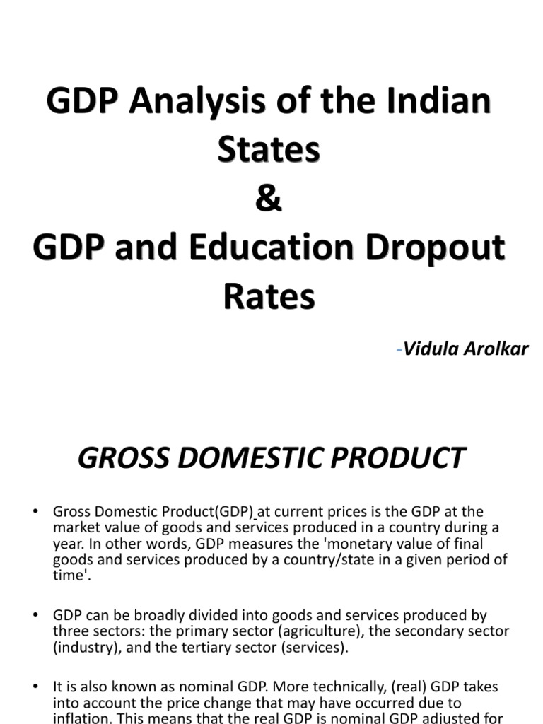 GDP Analysis of The Indian States | PDF | Gross Domestic Product ...