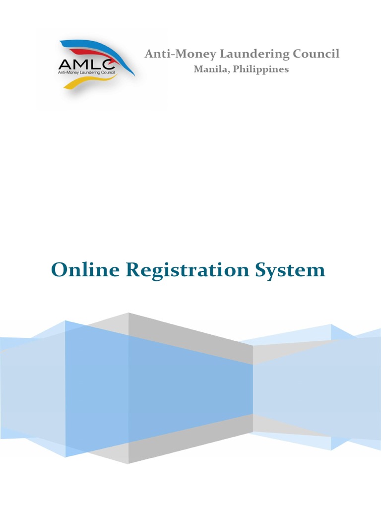 AMLC Online Registration Process Guide | PDF | Email Address | Money ...