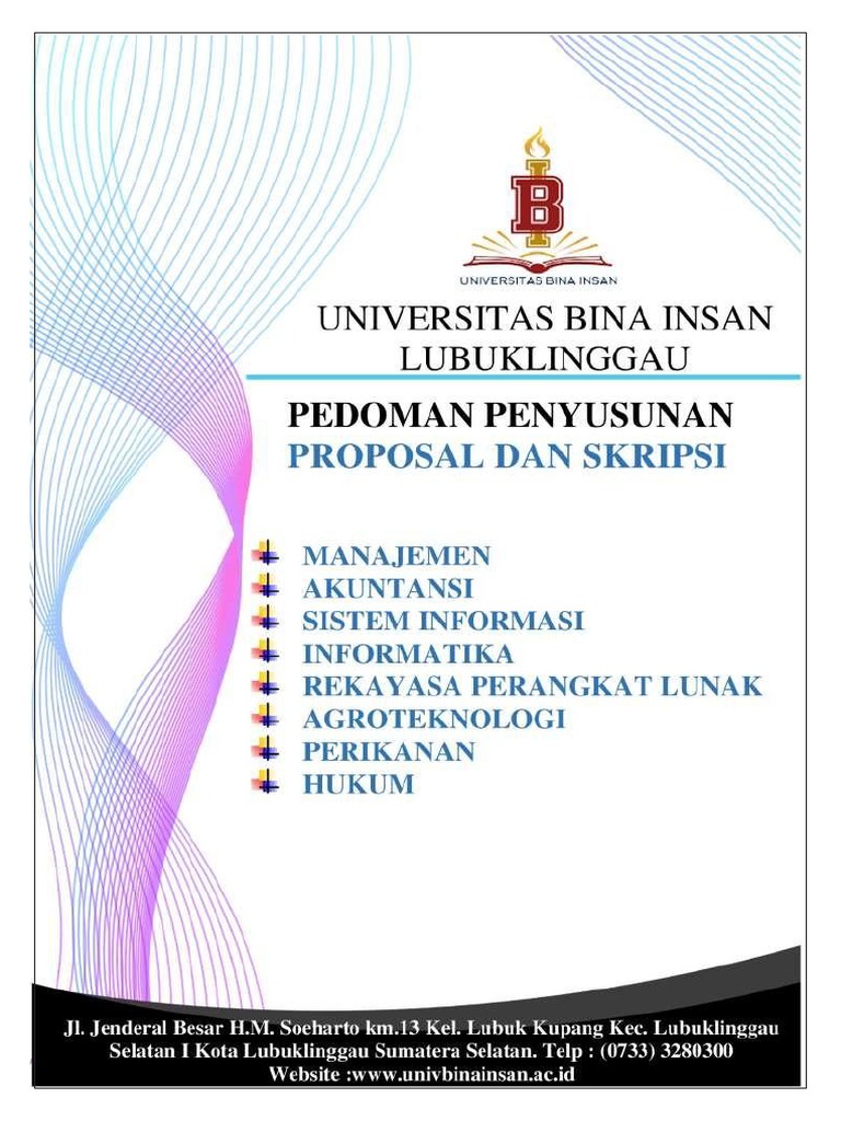 Buku Pedoman Proposal & Skripsi 2019 | PDF