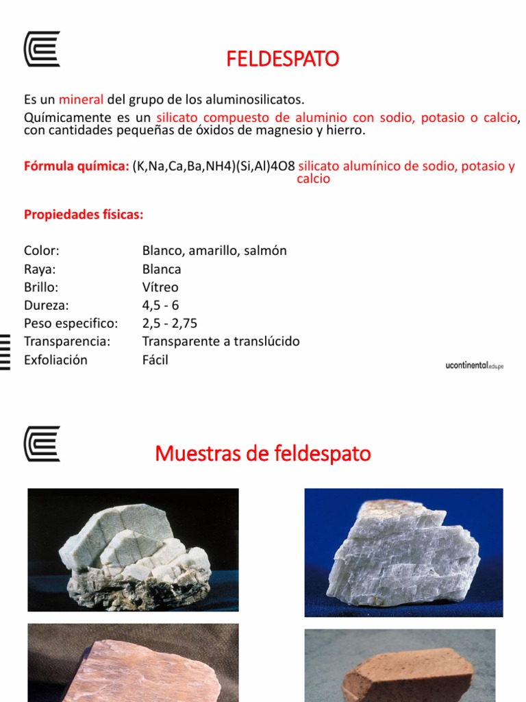 Composición y Usos del Feldespato | PDF | Minerales | Lentes