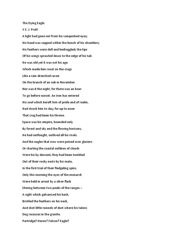 The Fall of the Eagle King: A Poem About Loss of Dominance and Power ...