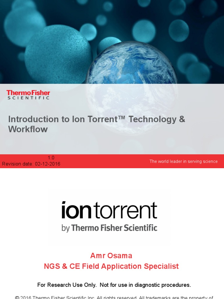 Introduction To Ion Torrent™ Technology & Workflow | PDF | Dna ...