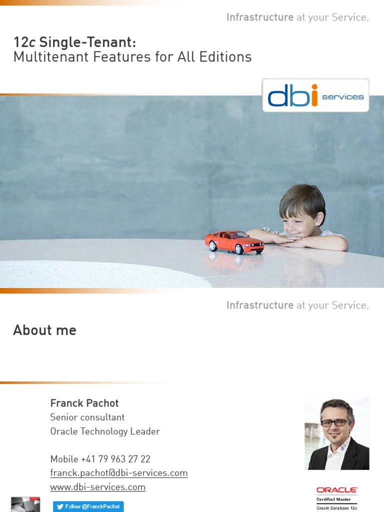 12cr2 Single Tenant Multitenant Features For All Editions | PDF | Database Transaction | Databases