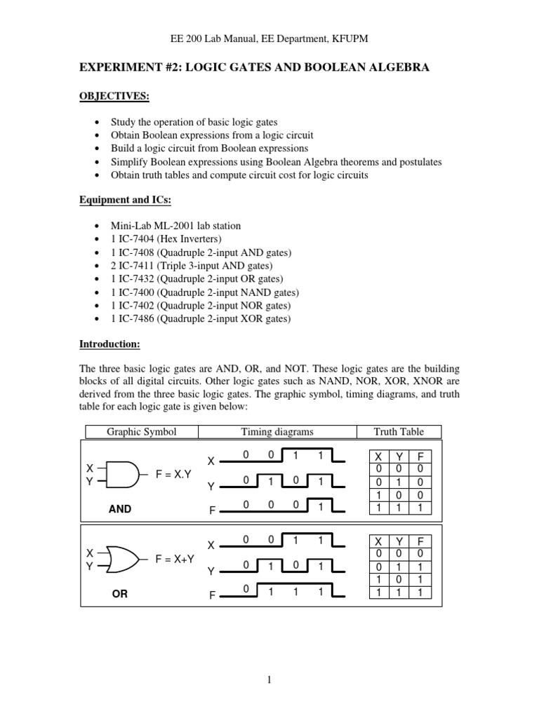 TP Logic Function | PDF | Logic Gate | Boolean Algebra