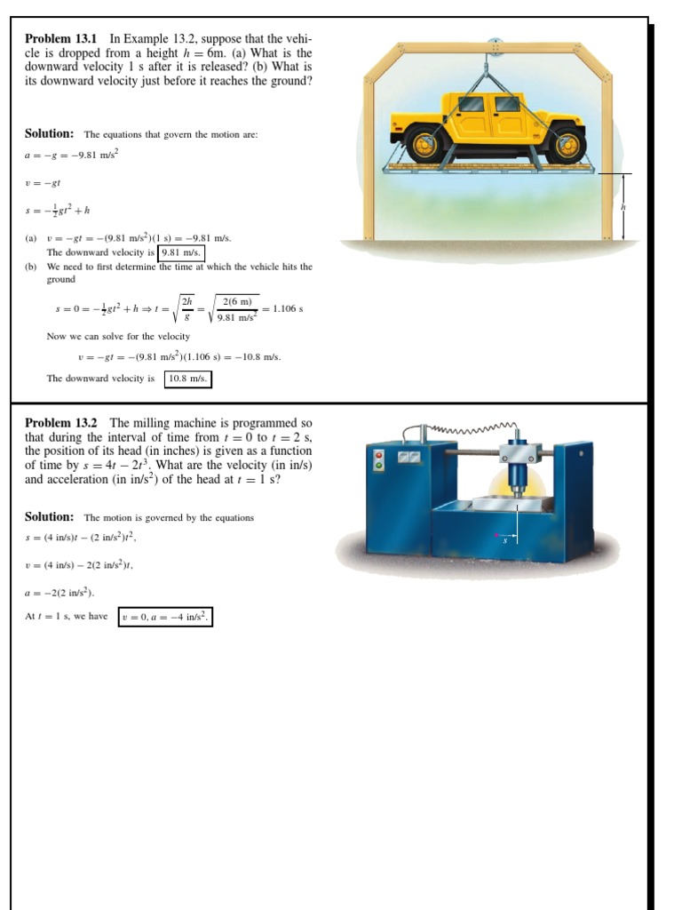 Dynamics Ch13 | PDF | Acceleration | Velocity