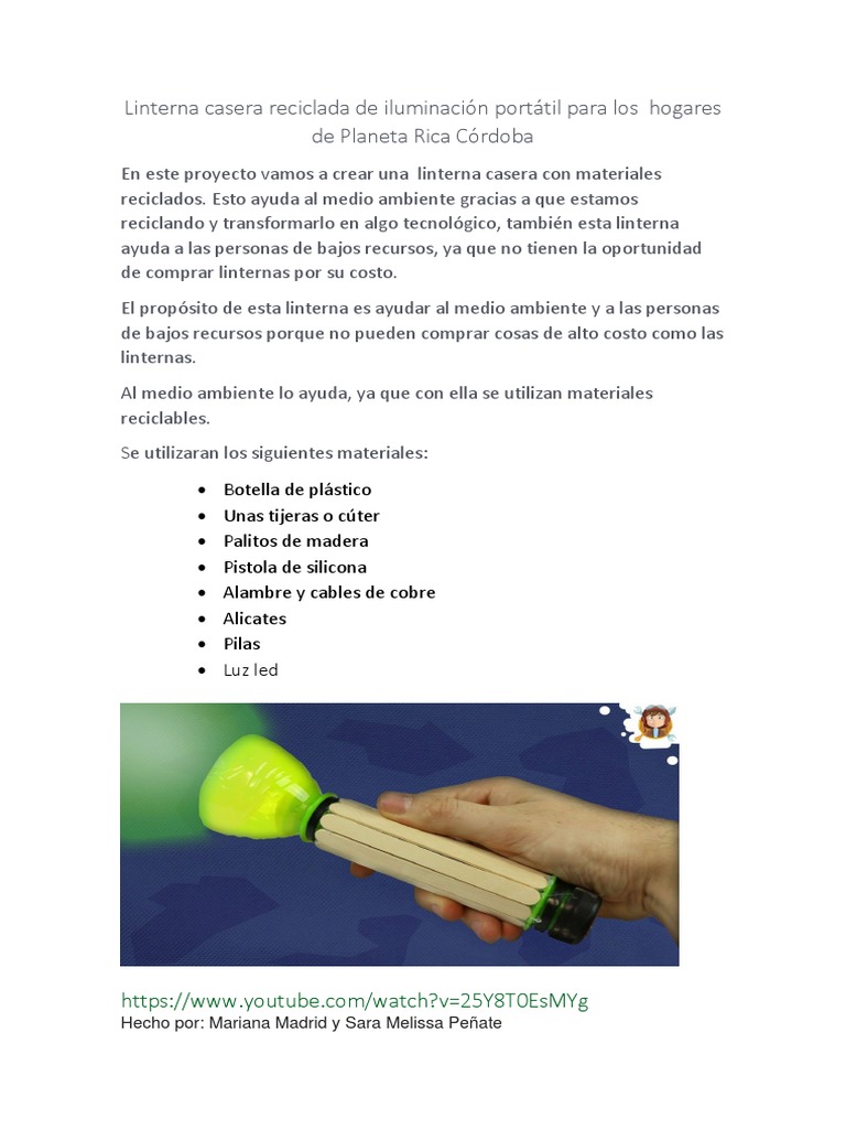 LINTERNA CASERA Original | PDF | Hogar y jardín