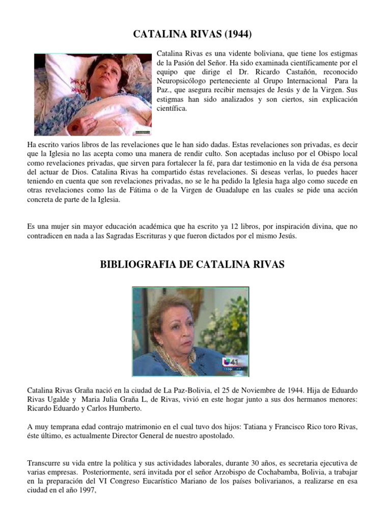 Catalina Rivas | PDF | eucaristía | Misa (liturgia)