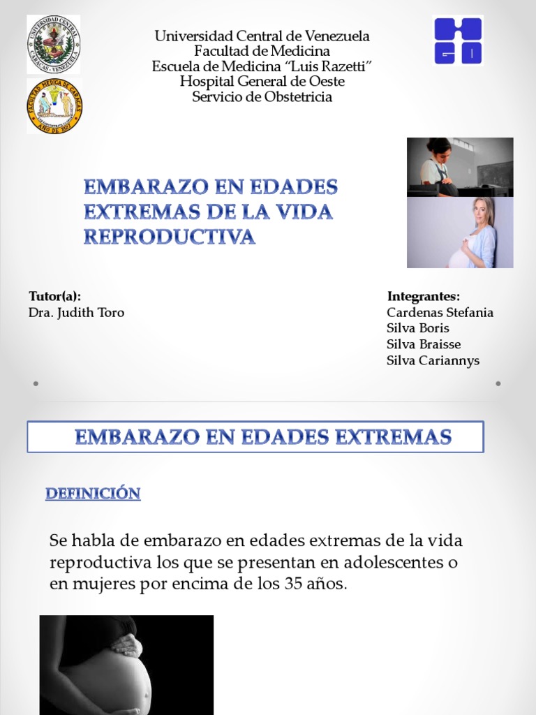 Embarazo en Edades Extremas: Riesgos y Prevención | PDF | Embarazo en ...