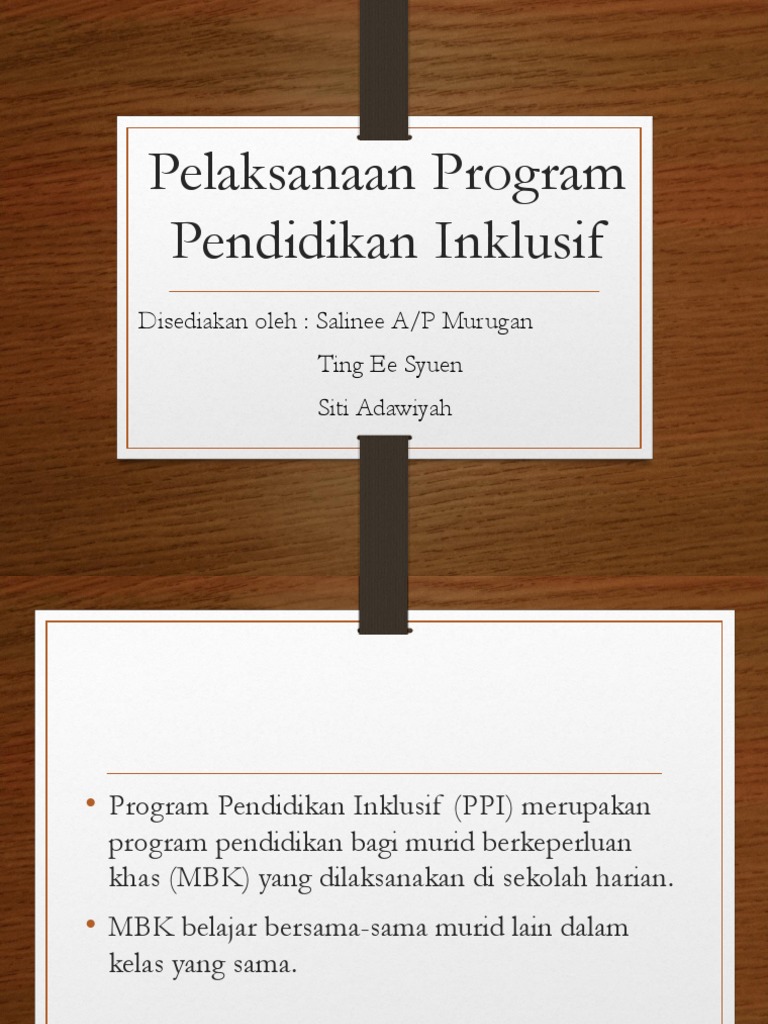 Proses Pemilihan MBK Dalam Kelas Inklusif Dan Perbandingan Inklusif ...