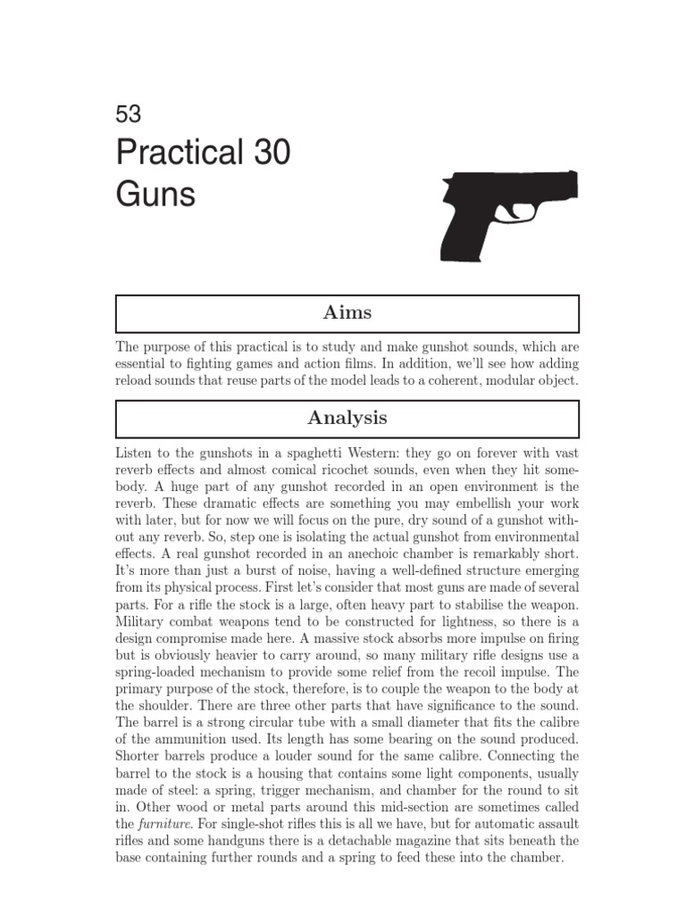 Guns (Andy - Farnell) - Designing - Sound | PDF | Gun Barrel | Rifle