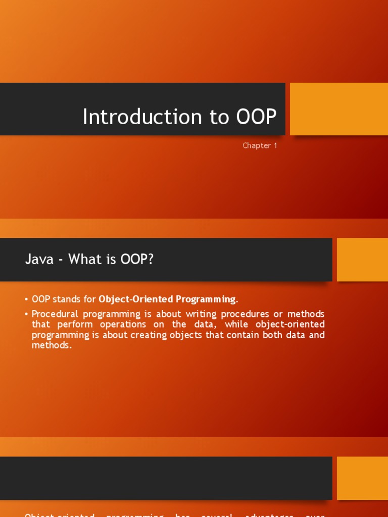 Chapter 1 Pdf Object Oriented Programming Class Computer Programming