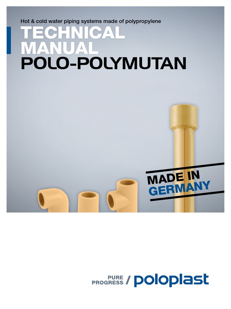 Technical Manual POLO-POLYMUTAN Deecember 2018 | PDF | Pipe (Fluid ...