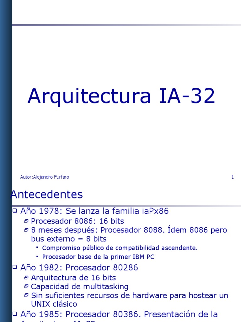 Procesador IA-32 - Arquitectura Basica | PDF | Computación de 64 bits ...