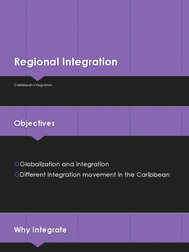Caribbean Integration | PDF | Regional Integration | Test (Assessment)
