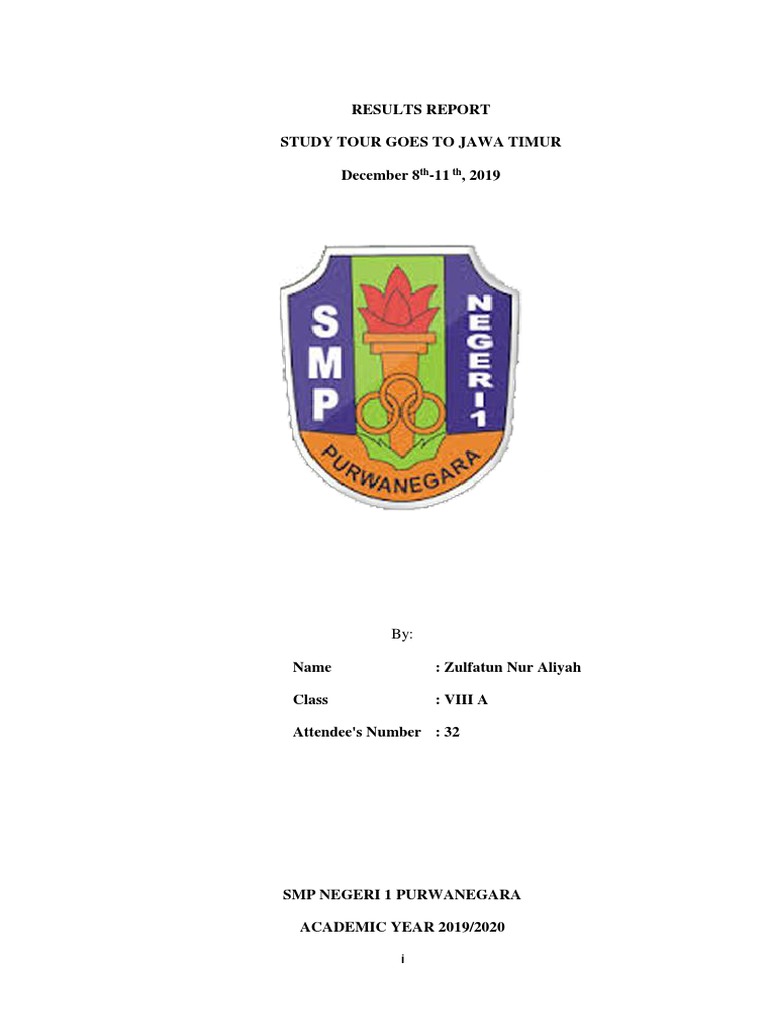 Study Tour Report: Jatim Park 2 Visit | PDF | Science