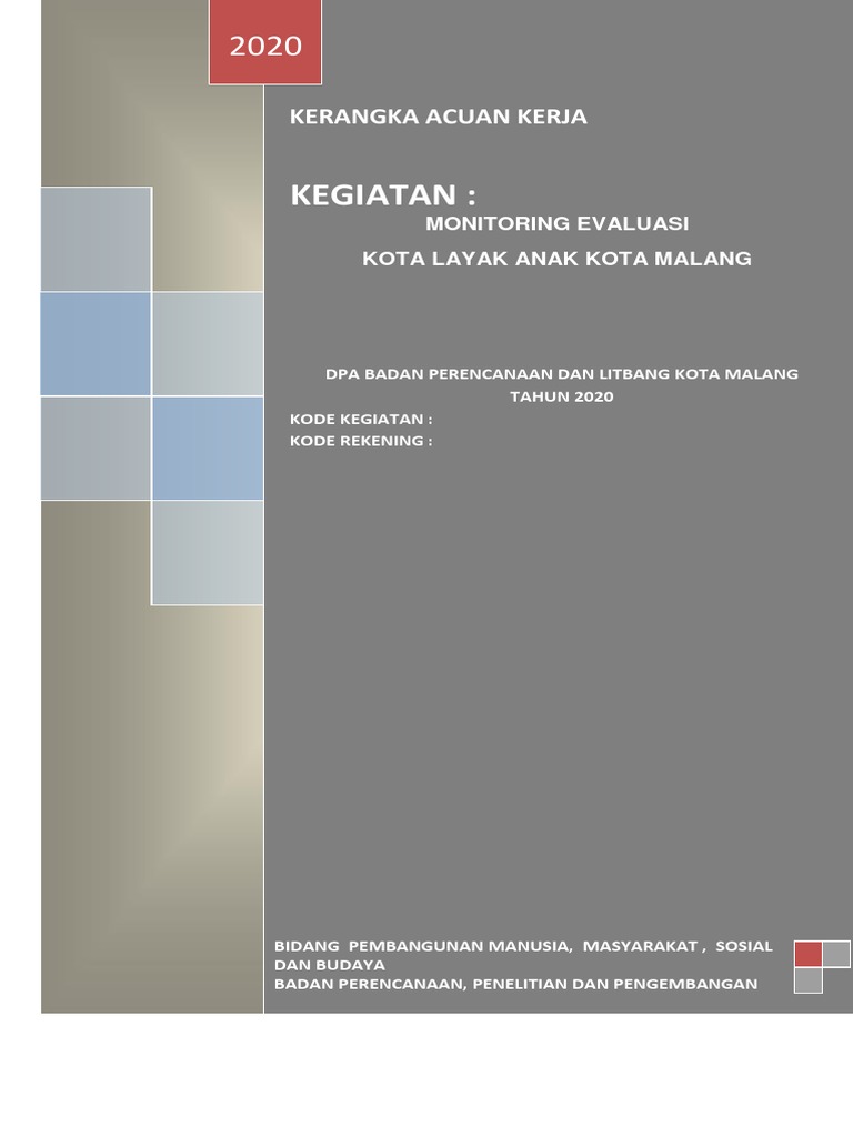 Kak Monev Kla 2020 | PDF