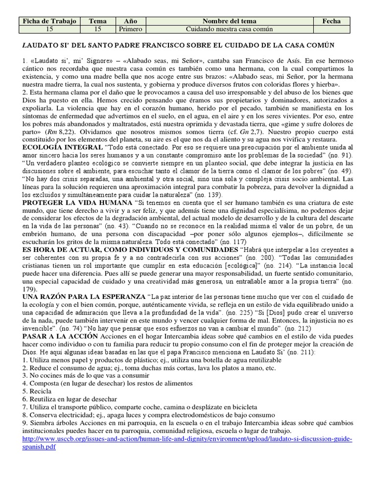 Fichas de Primero | PDF | El pecado original | Pecado